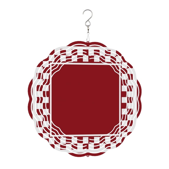 Cherry Red Square Wind Spinner for Garden Yard 8In, Graphic Retro Red ...