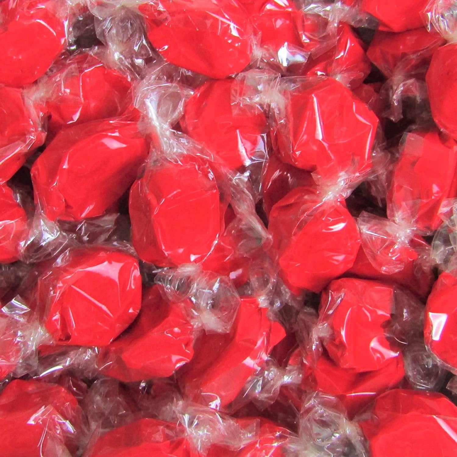Cherry Red Taffy Chews by It's Delish, 5 lbs Bulk Bag - Individually ...
