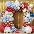 Cherry Red and Blue Balloon Garland Arch Kit - 114pcs for Cherry Themed ...
