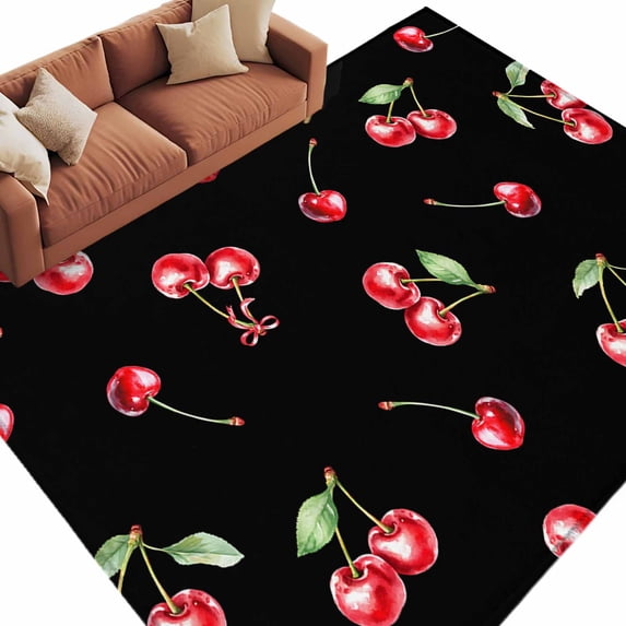 Cherry Rustic Large Area Rugs for Bedroom Living Room, Soft Non Slip ...