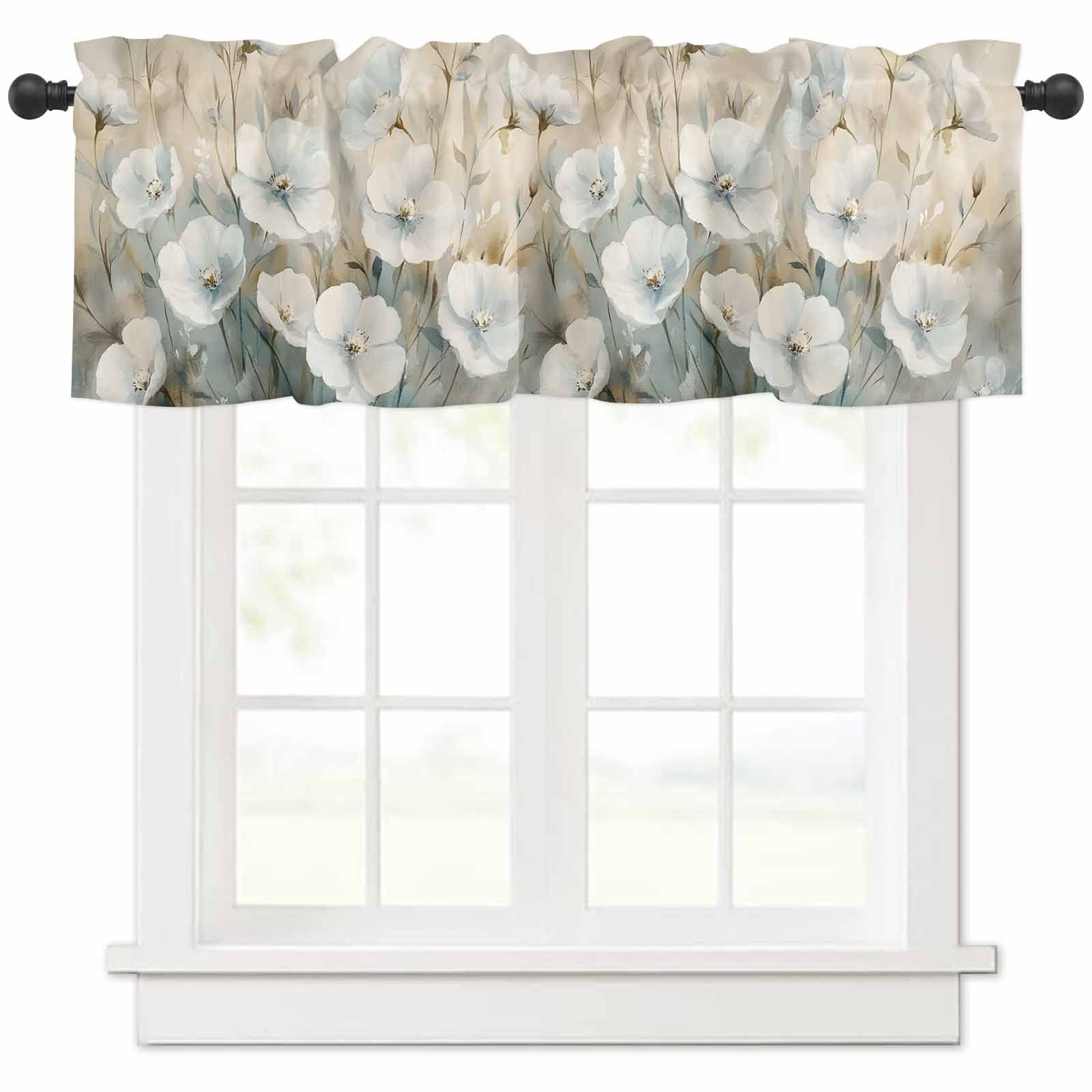 Cherry Rustic Valances for Windows Farmhouse Kitchen Curtains Valances ...