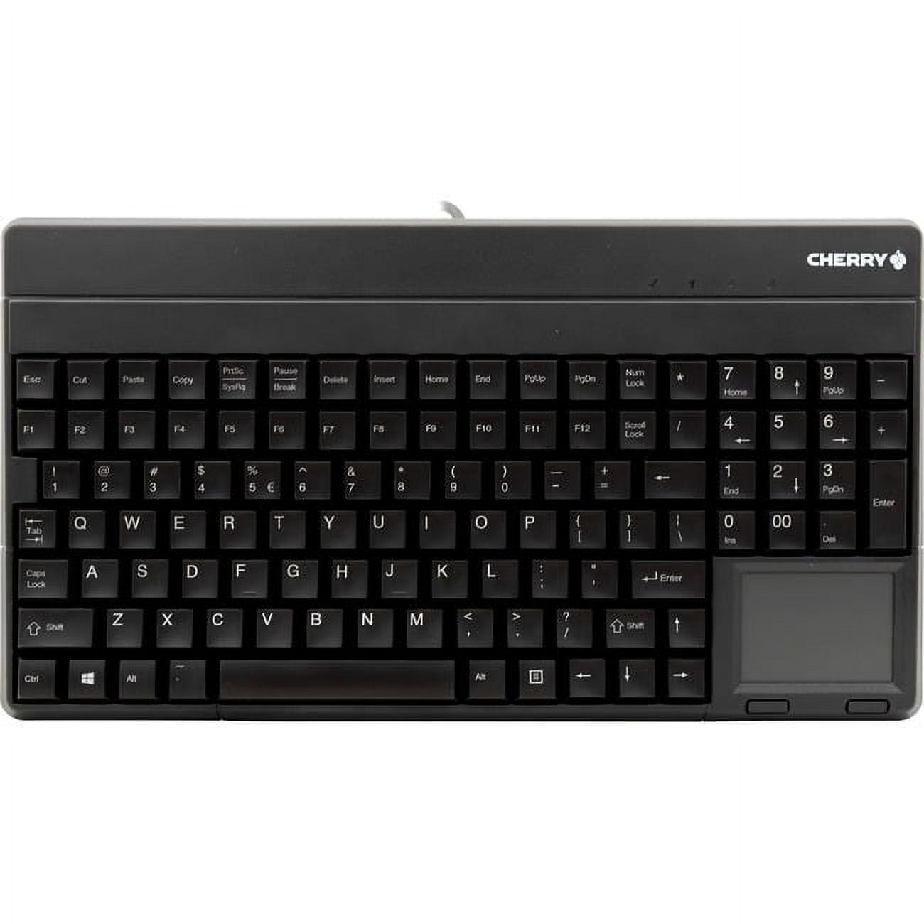 Cherry SPOS G86-62401 Compact Keyboard with Integrated Touchpad Black ...