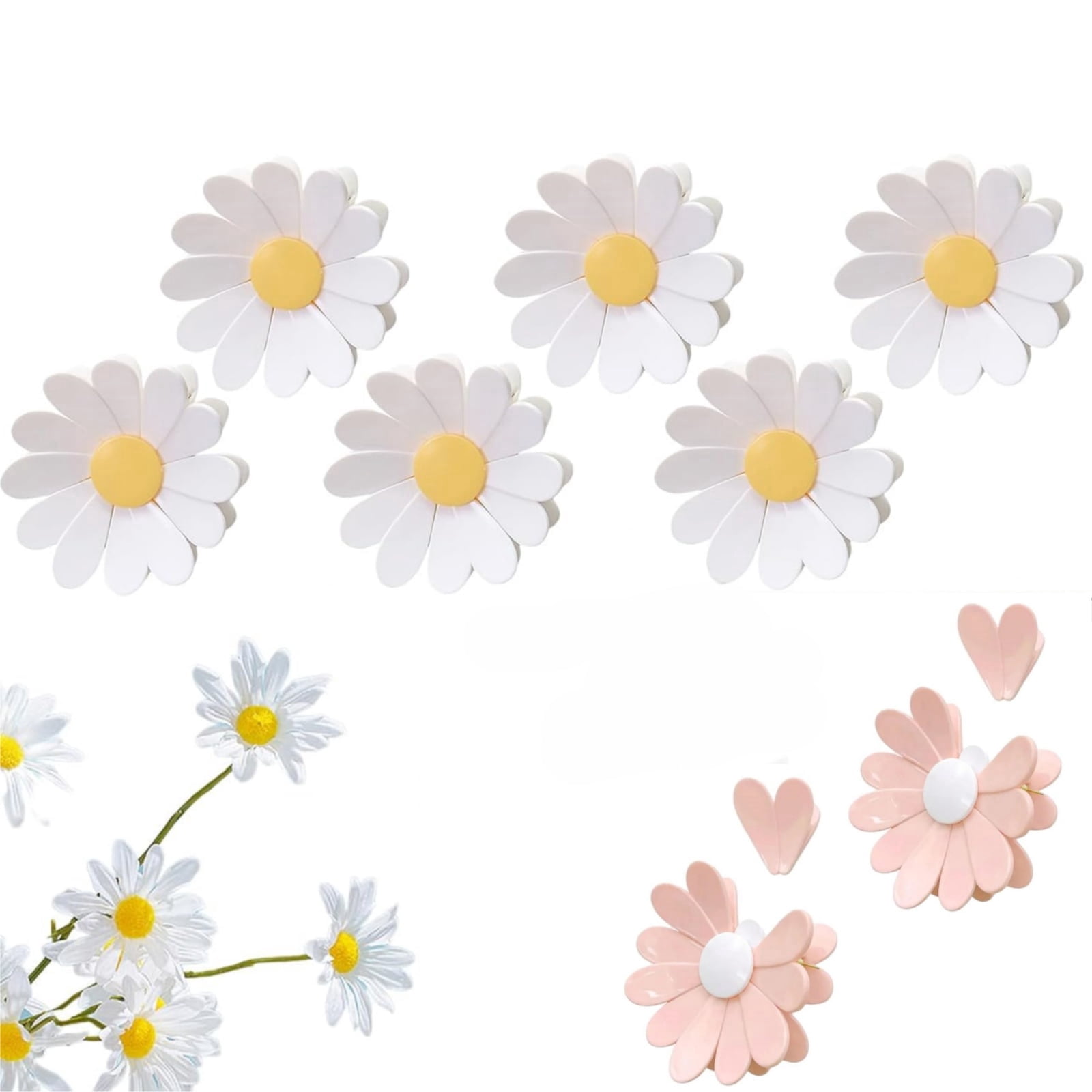 Cherry-Shaped Magnetic Food Clip & Fridge Magnet, 6-Petaled Daisy Chip ...