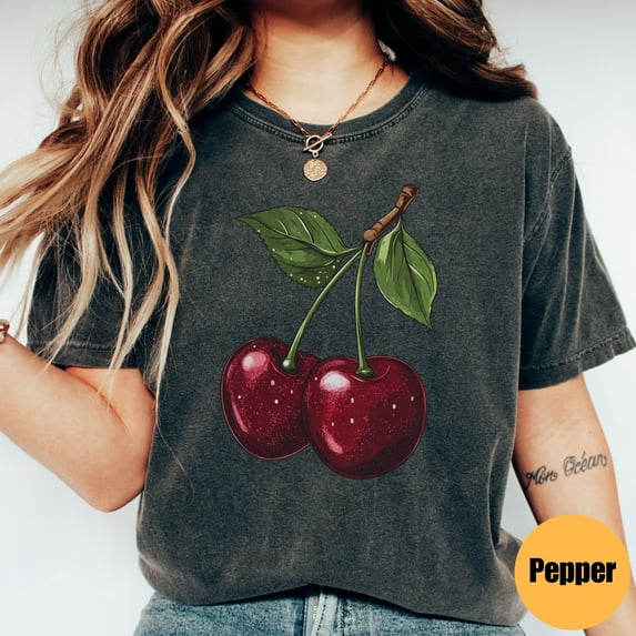 Cherry Shirt, Cherry Tee, Fruit tshirt, Summer Shirt, Food lover gift ...