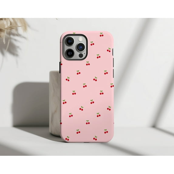 Cherry Spring Glow Phone Case Sweet Fruity Aesthetic for iPhone 17 ...