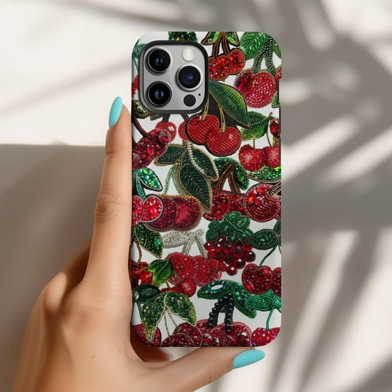 Cherry Summer Fruit Coquette Art Case for iPhone 17 11 12 13 14 15 16 ...
