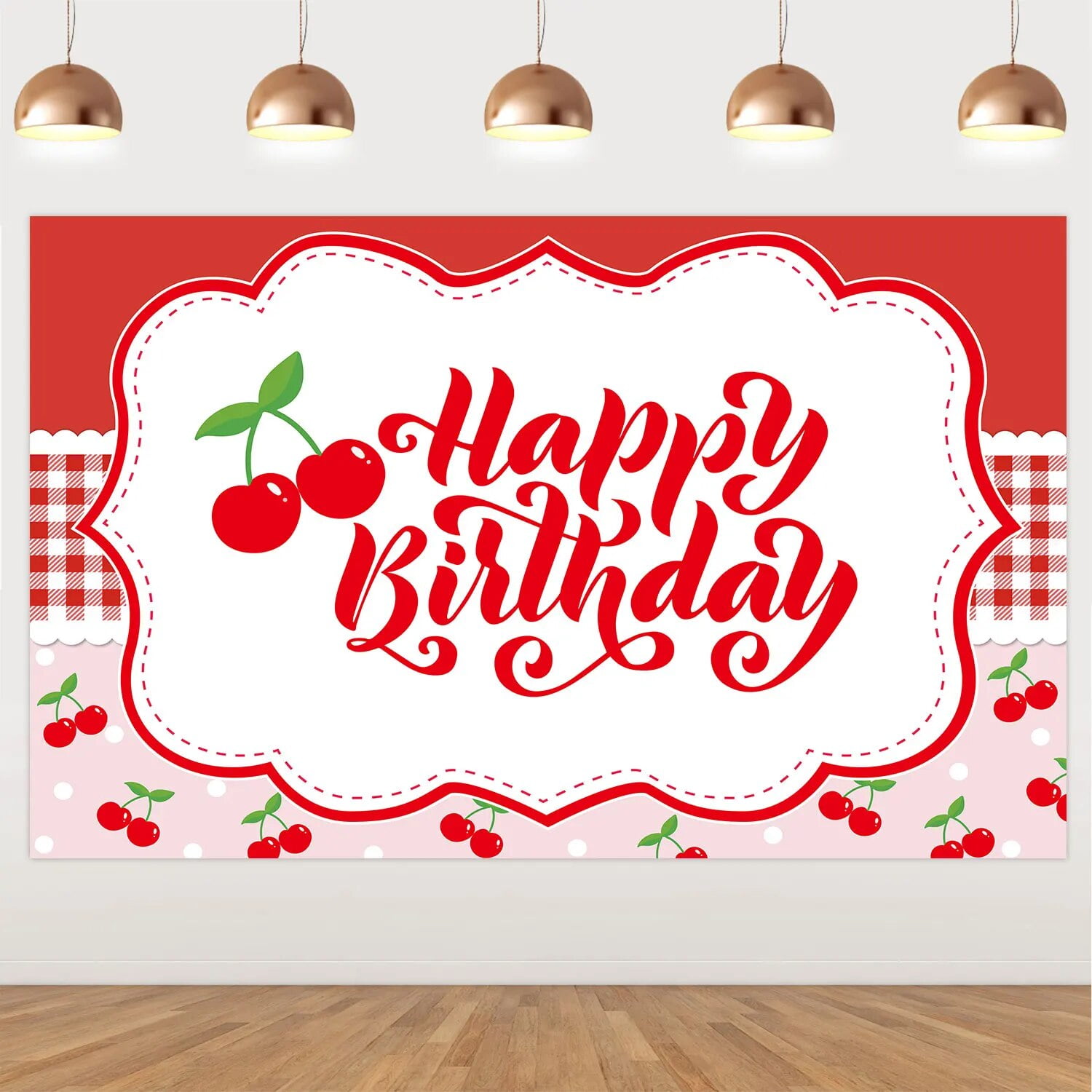 Cherry Themed Birthday Party Decoration for Girls with Cherry Happy ...