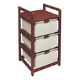 Cherry Three Drawer Hamper/Storage Unit - Walmart.com
