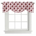 Cherry Tie Up Valance Curtains Watercolor Red Fruit Love Wave Point ...