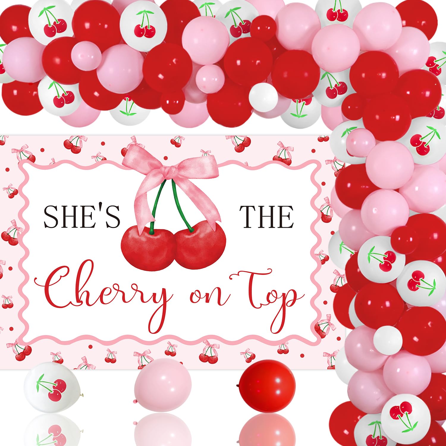 She's The Cherry On Top Decorations BSL1 Coquette Cherry Red Cherry ...