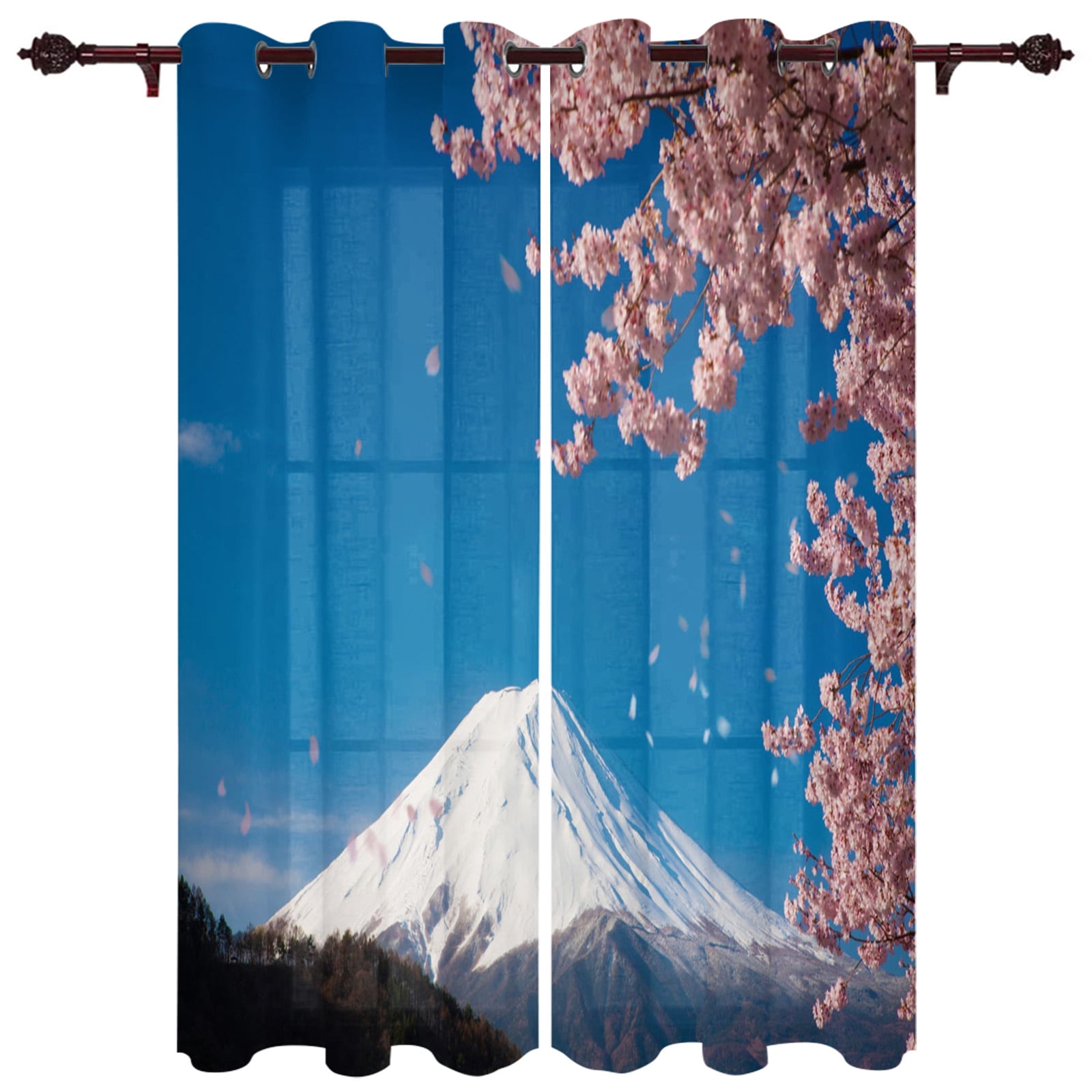 Cherry Tree Park Curtains for Living Room Window Curtain for Bedroom ...