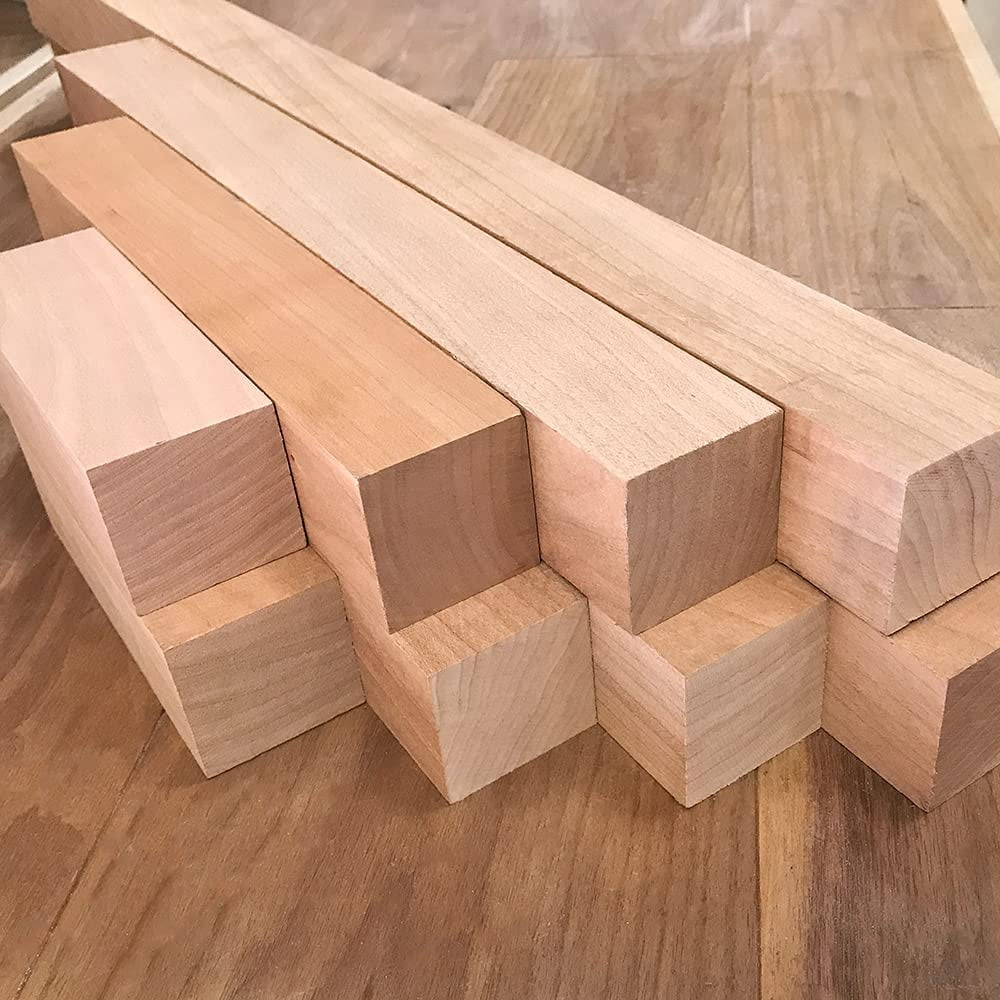 Cherry Wood Turning Blanks 6pcs - 2" x 2" x 30" - Walmart.com