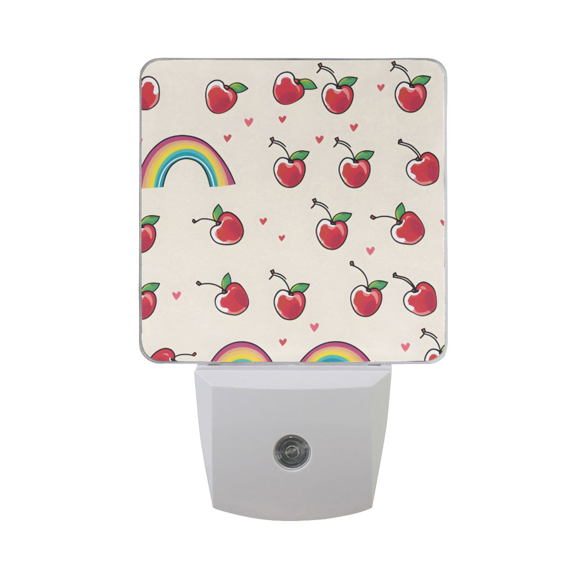 Cherry and Rainbow Night Light 2 Pack LED Nightlight Plug into Wall ...