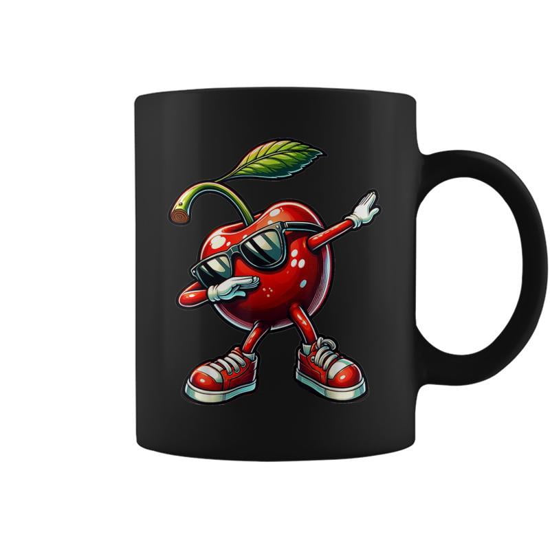 Cherry er s Dabbing Red Cherry Cherry Fruit Coffee Mug - Walmart.com