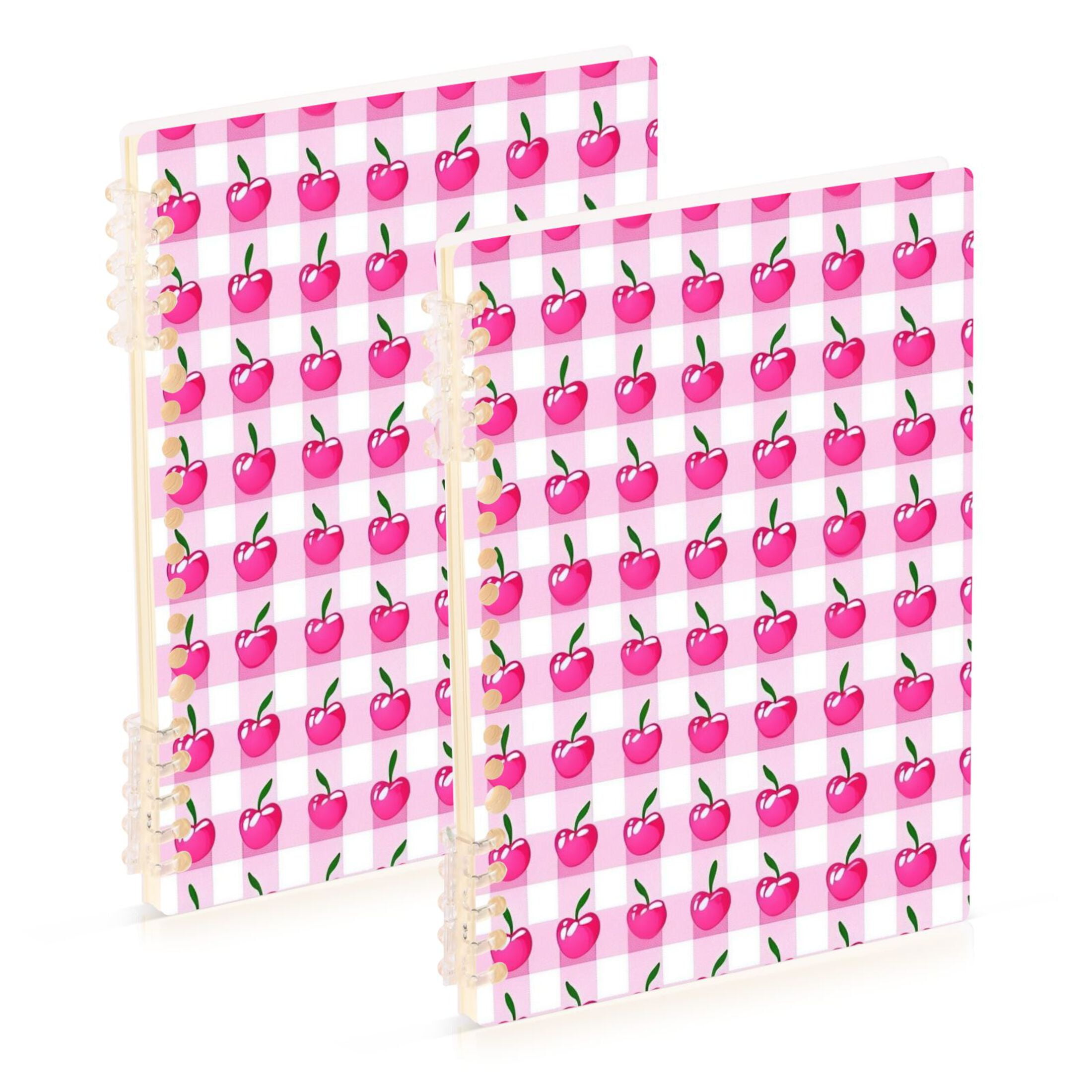 Cherry with Gingham Notebooks 2 Pcs 1-subject Journal 60 Sheets A5 ...