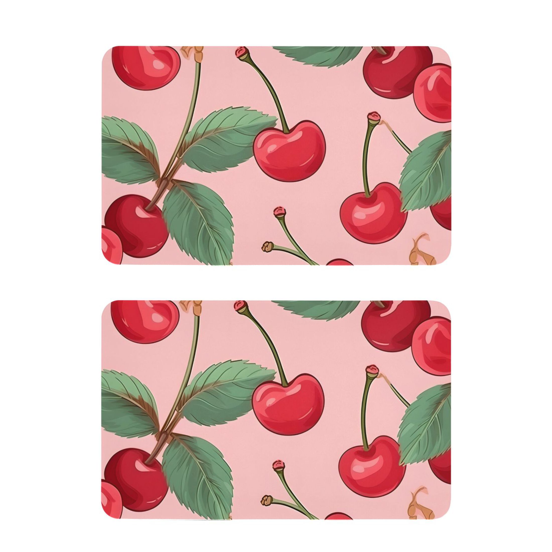 Cherry with Leaves Fridge Magnetic Sticker Refrigerator Magnets Kitchen ...