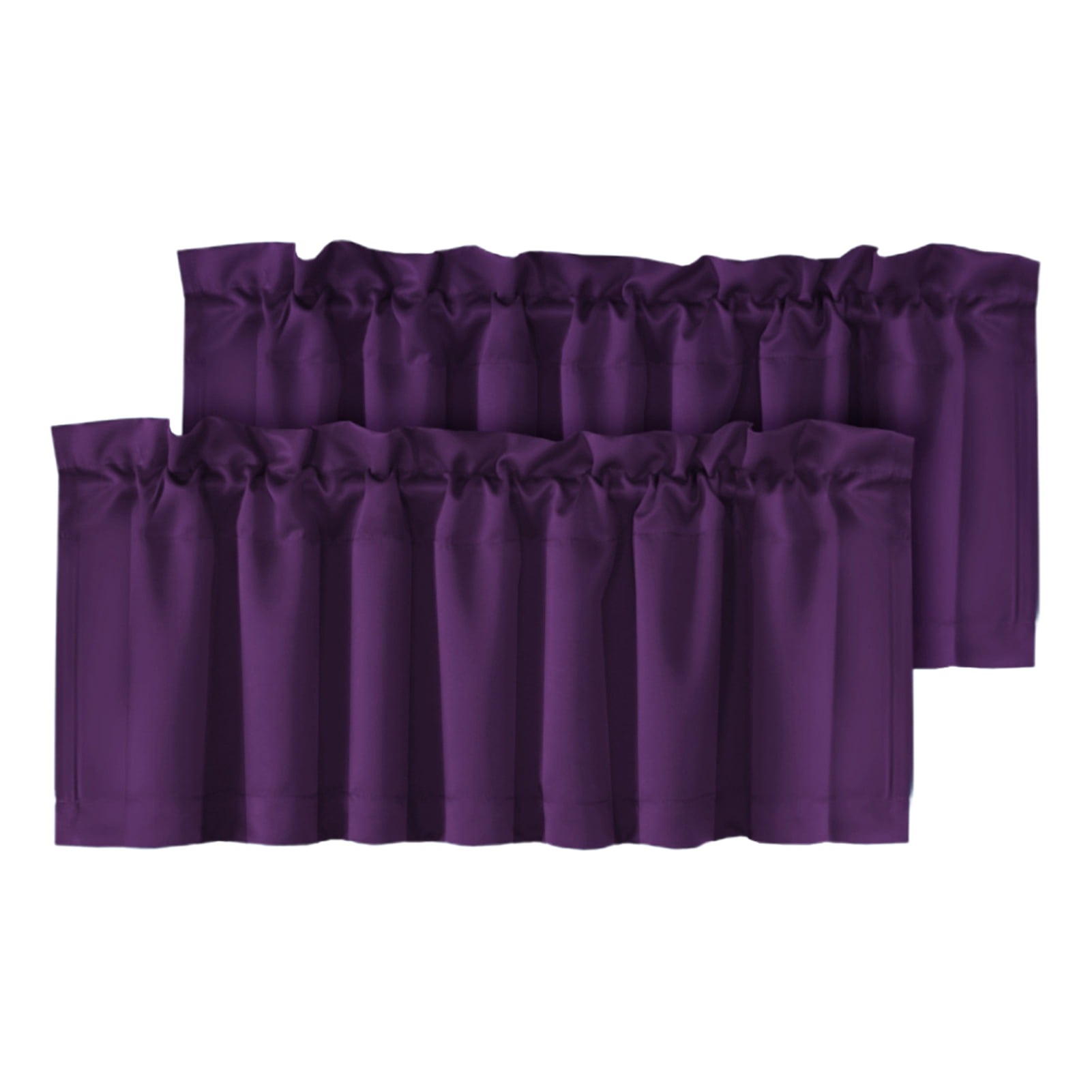 CherryHome Blackout Window Curtain Valance, Soft Silky Attractive ...