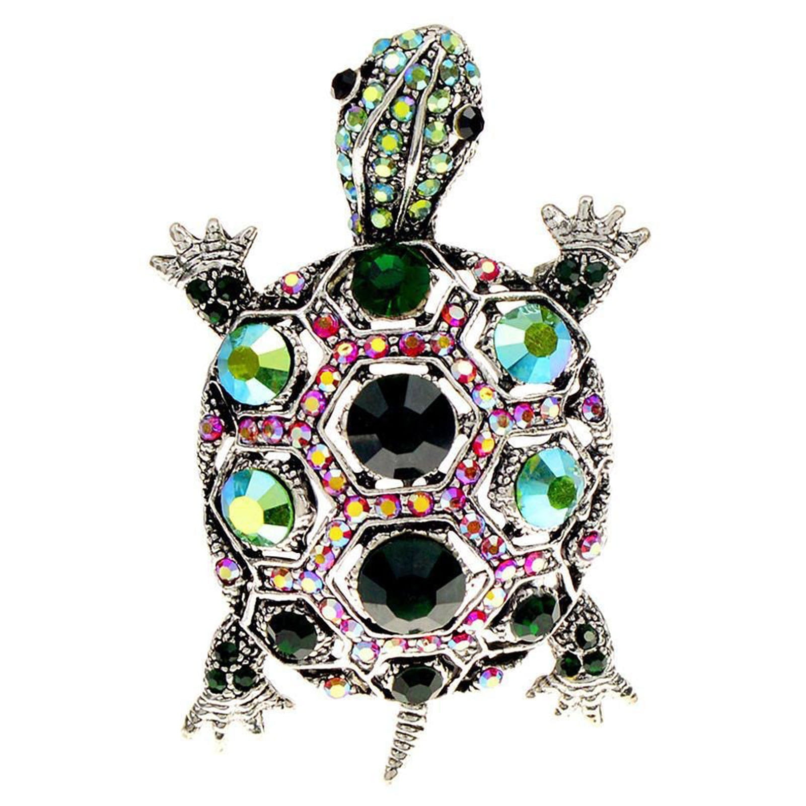 CherryHome Tortoise Brooch Rhinestone Turtle Brooch Elegant Jewelry for ...
