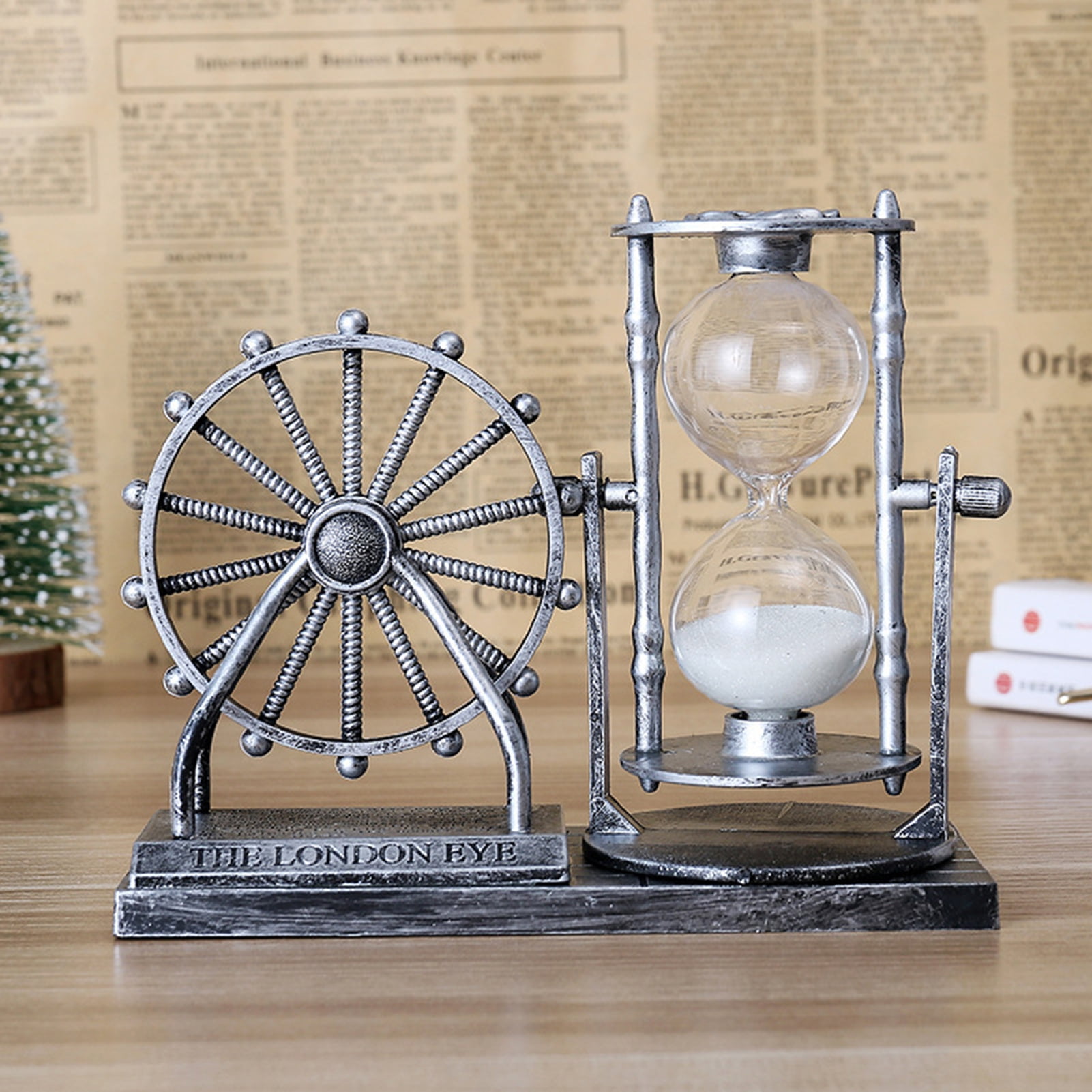 Cherryhome Hourglass Ornament Modern Decorative Retro Ferris Wheel ...