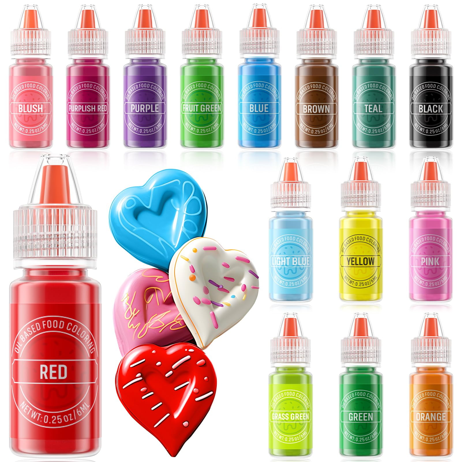 Cherrysea Oil Based Food OLF24 Coloring for Chocolate Edible Food Dye ...