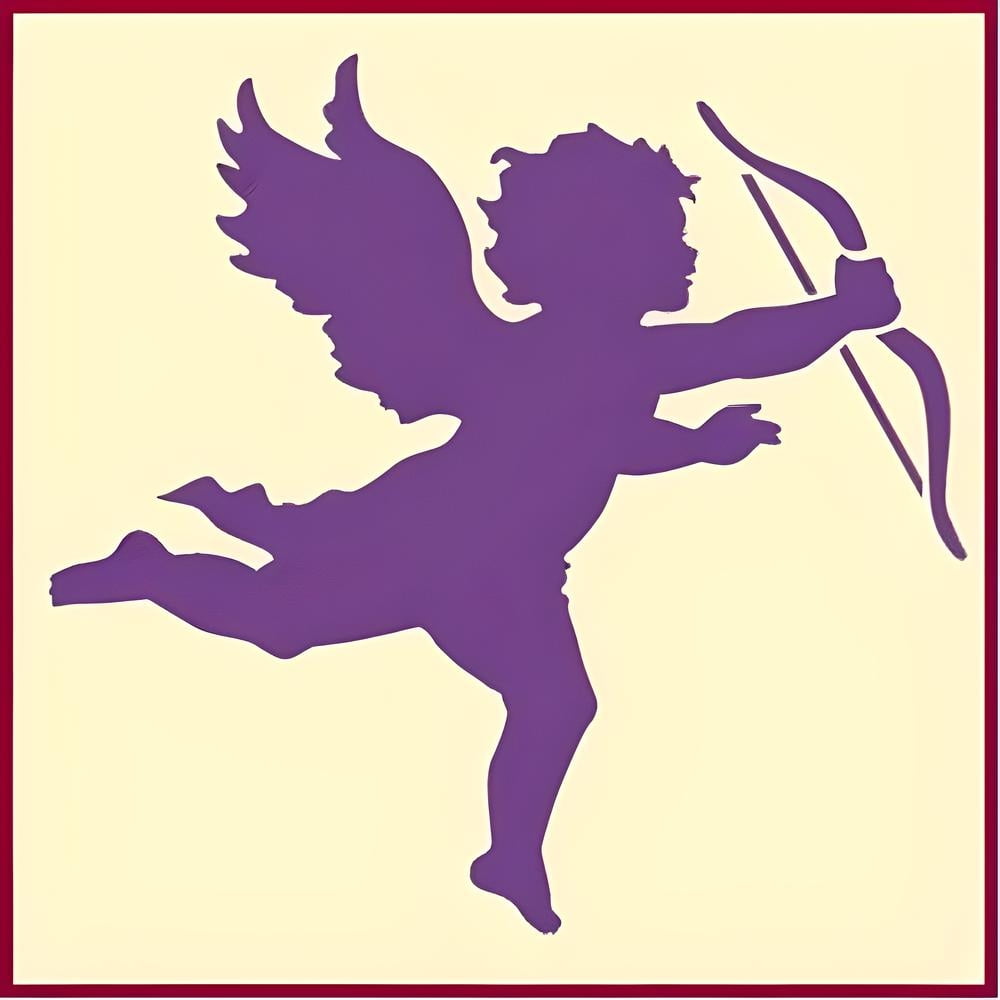 Cherub Stencil - DIY Custom Wedding Romance Romantic Cupid Love ...