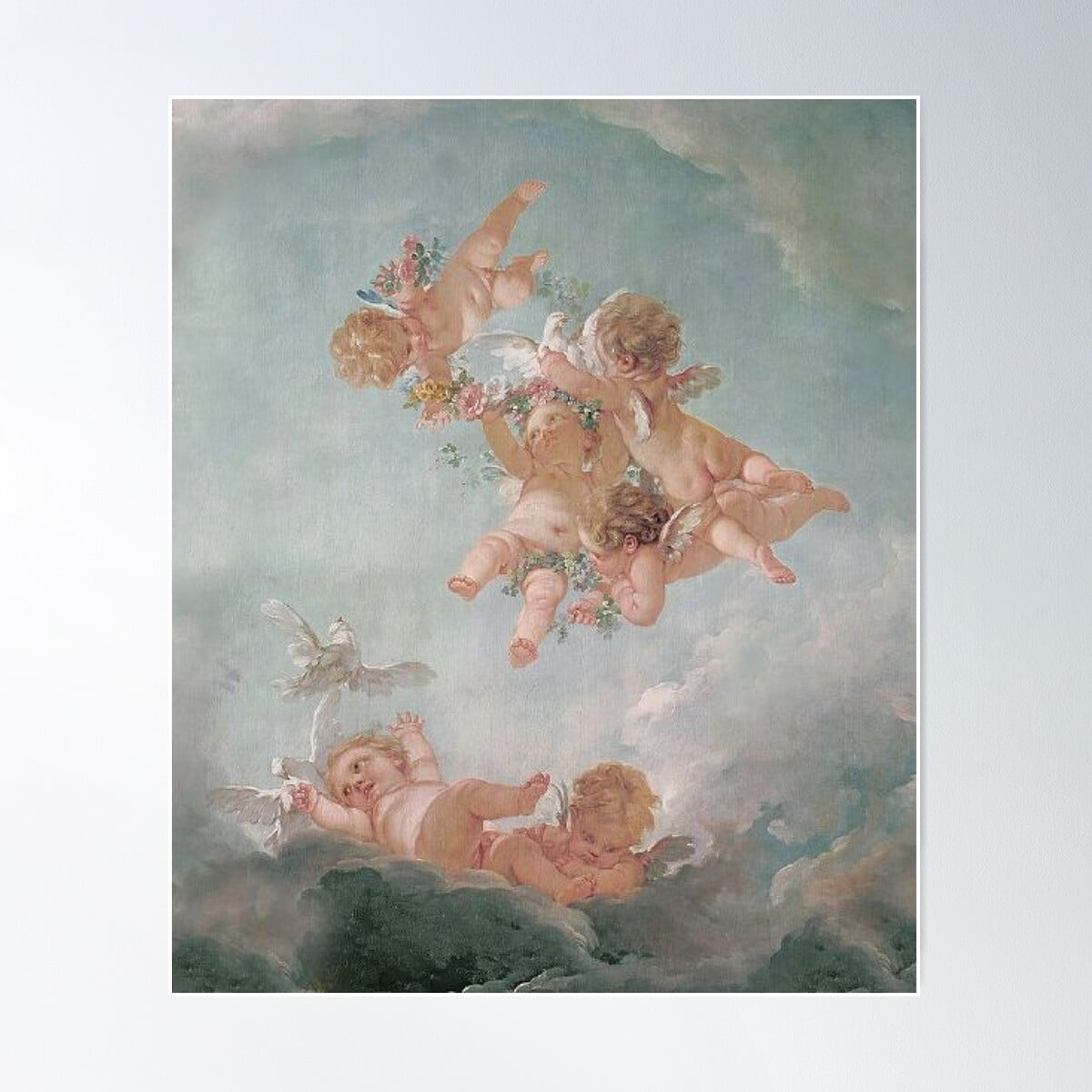Cherubs Renaissance Aesthetic Poster Wall Art, Modern Wall Decor For ...