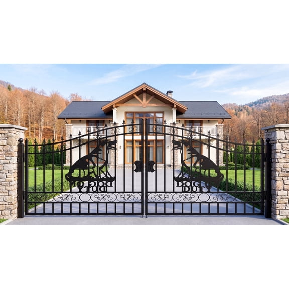 Wrought Iron Driveway Gate