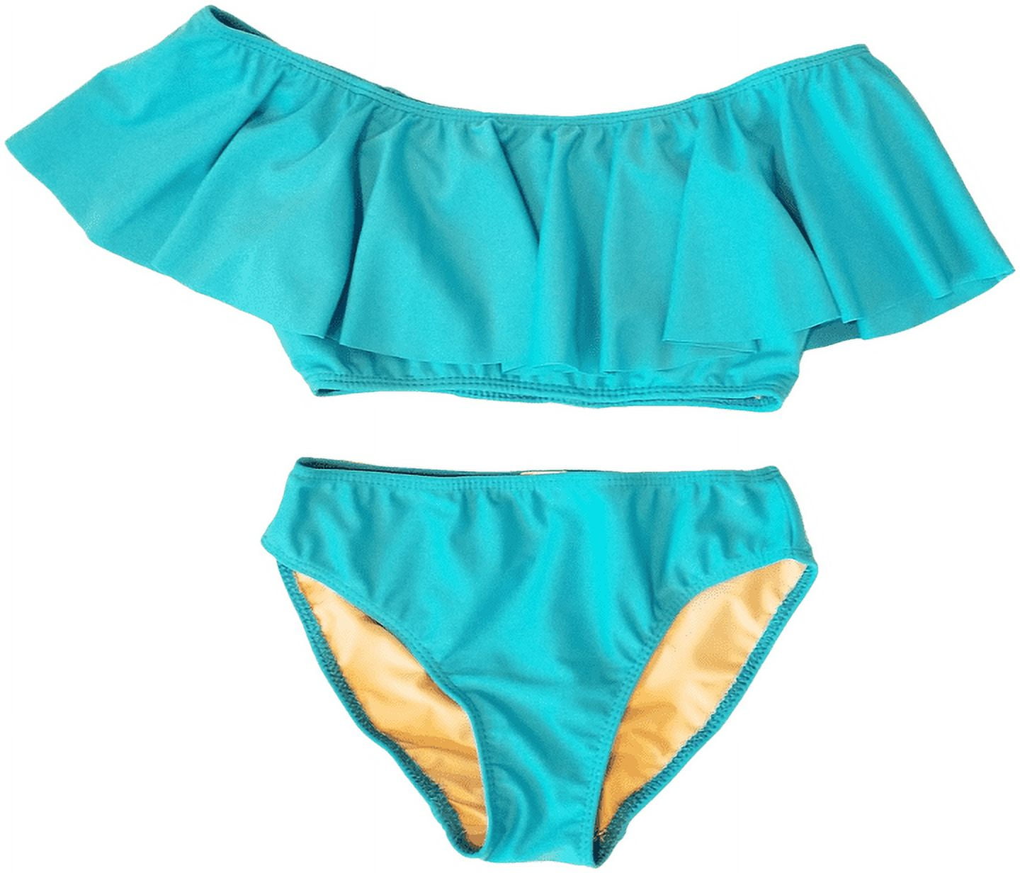 Cheryl Creations Kids Girl's Cute & Comfortable Two Piece Ruffle Front ...