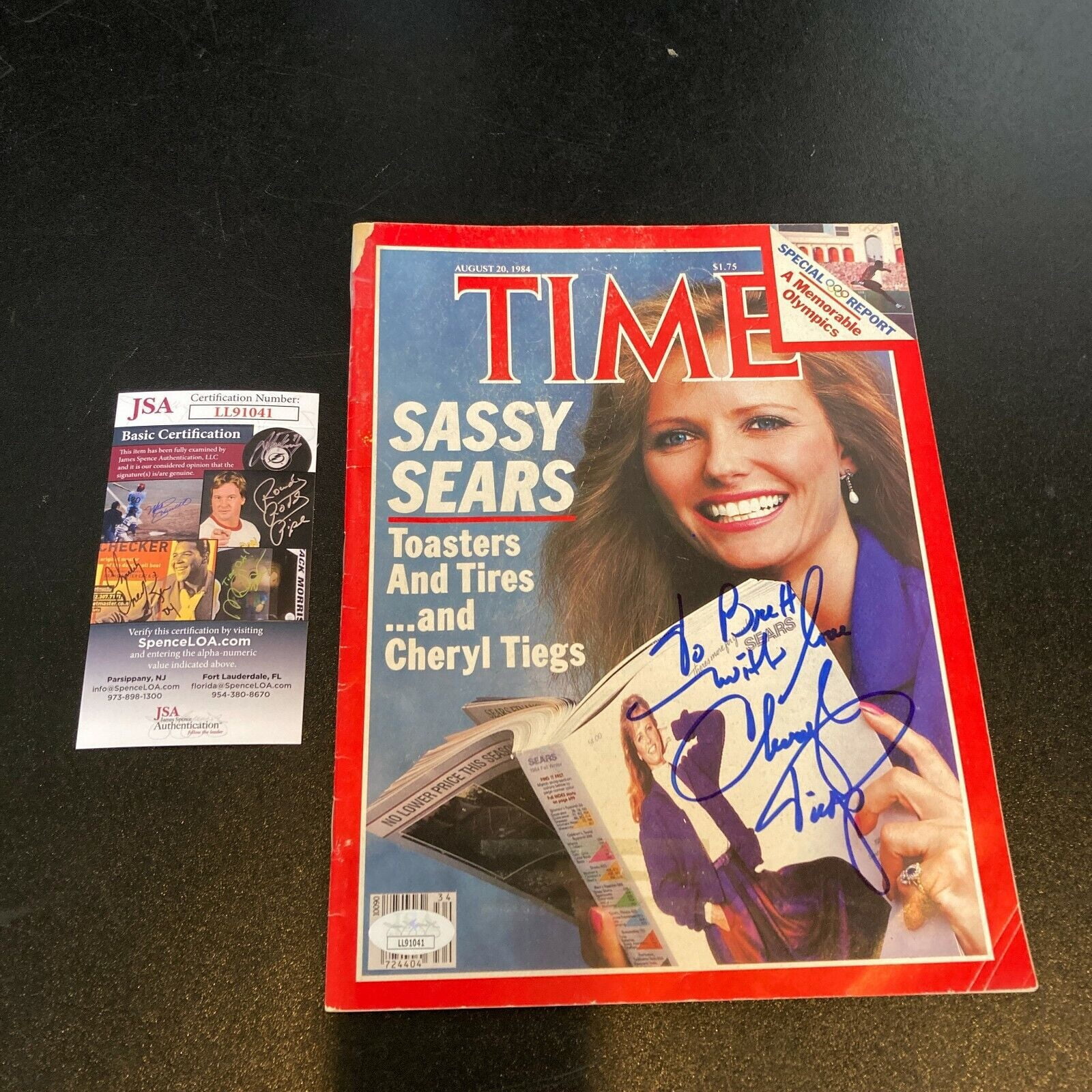 Cheryl Tiegs Signed Autographed Time Magazine With JSA COA - Walmart.com