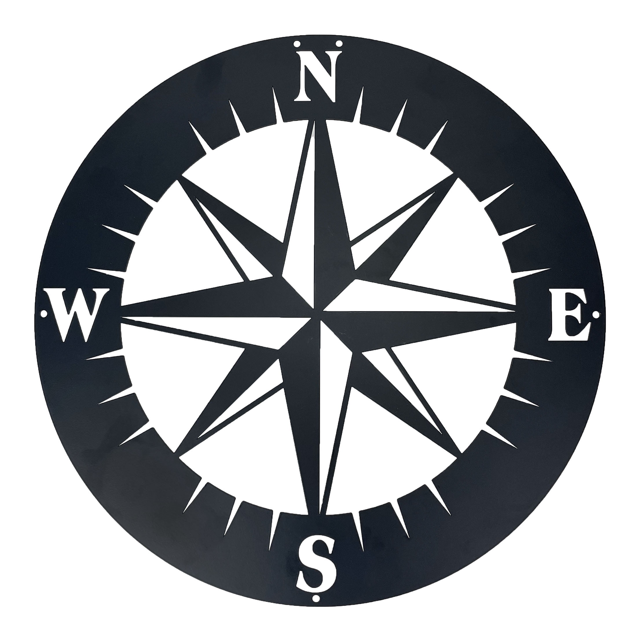 Chesapeake Bay Ltd. Elegant Metal Compass Rose Wall Art – 15.5 inch ...