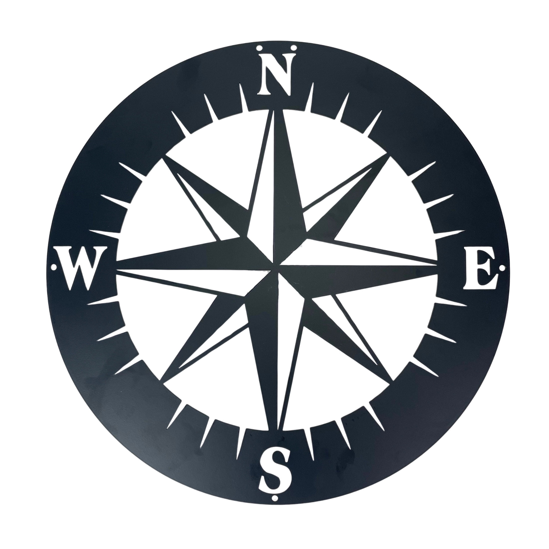 Chesapeake Bay Ltd. Metal Compass Rose Wall Art – 15.5 inch, Nautical ...