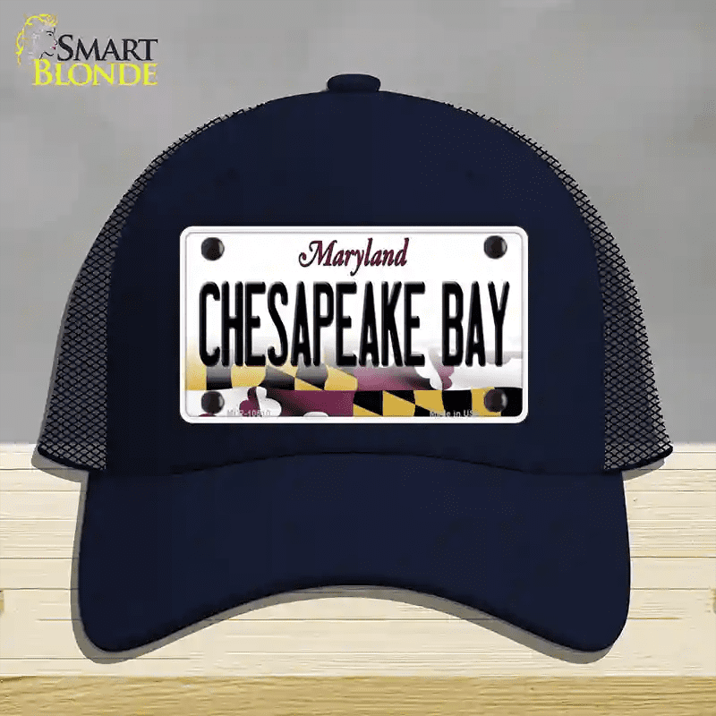 Chesapeake Bay Maryland Novelty License Plate Hat Mesh Navy - Walmart.com