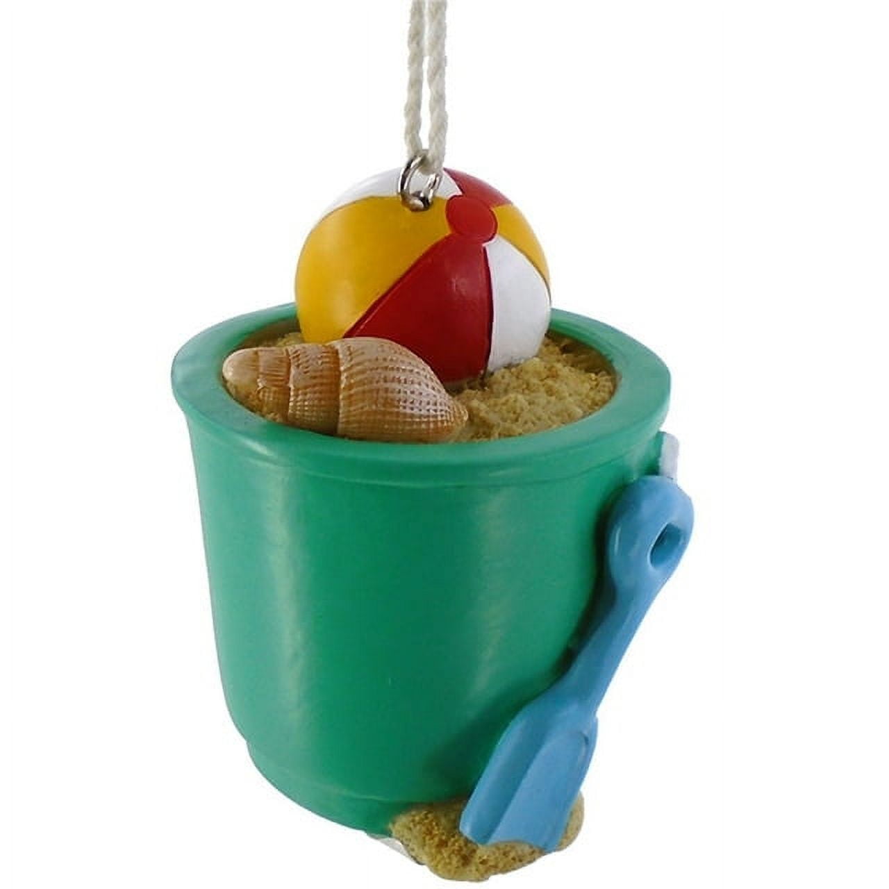 Chesapeake Bay Resin Beach Bucket with Sand, Shovel and Shells, Hanging ...