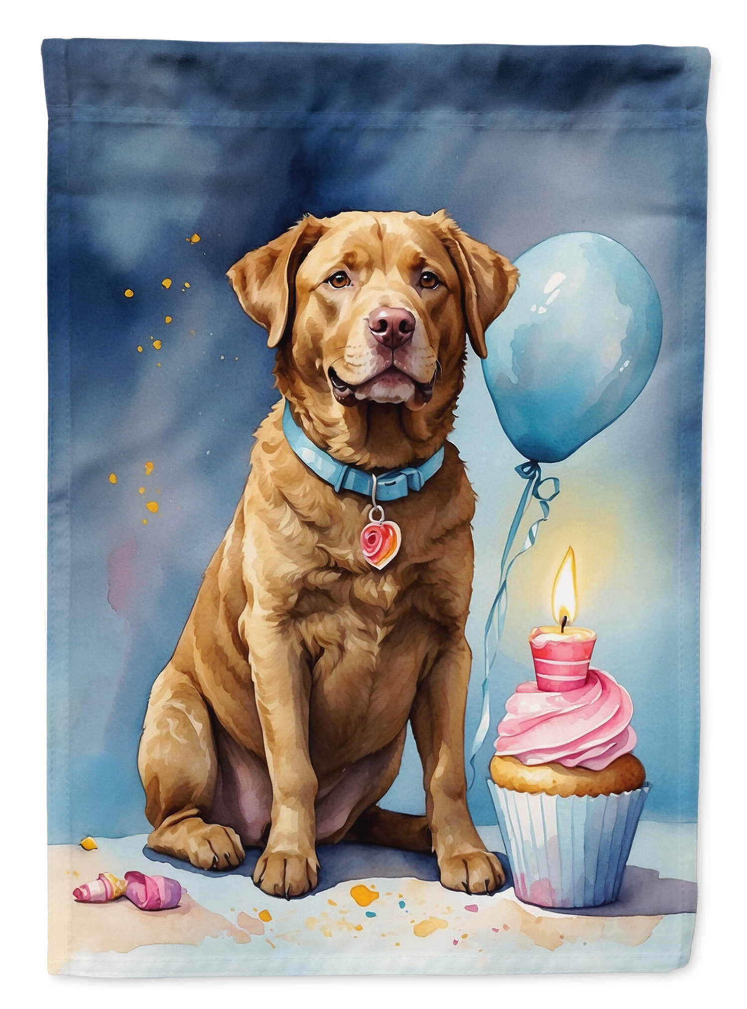 Chesapeake Bay Retriever Happy Birthday House Flag - Walmart.com