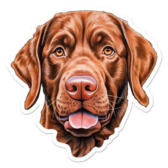 Chesapeake Bay Retriever Sticker Phone Decal Water Bottle Stickers Car ...
