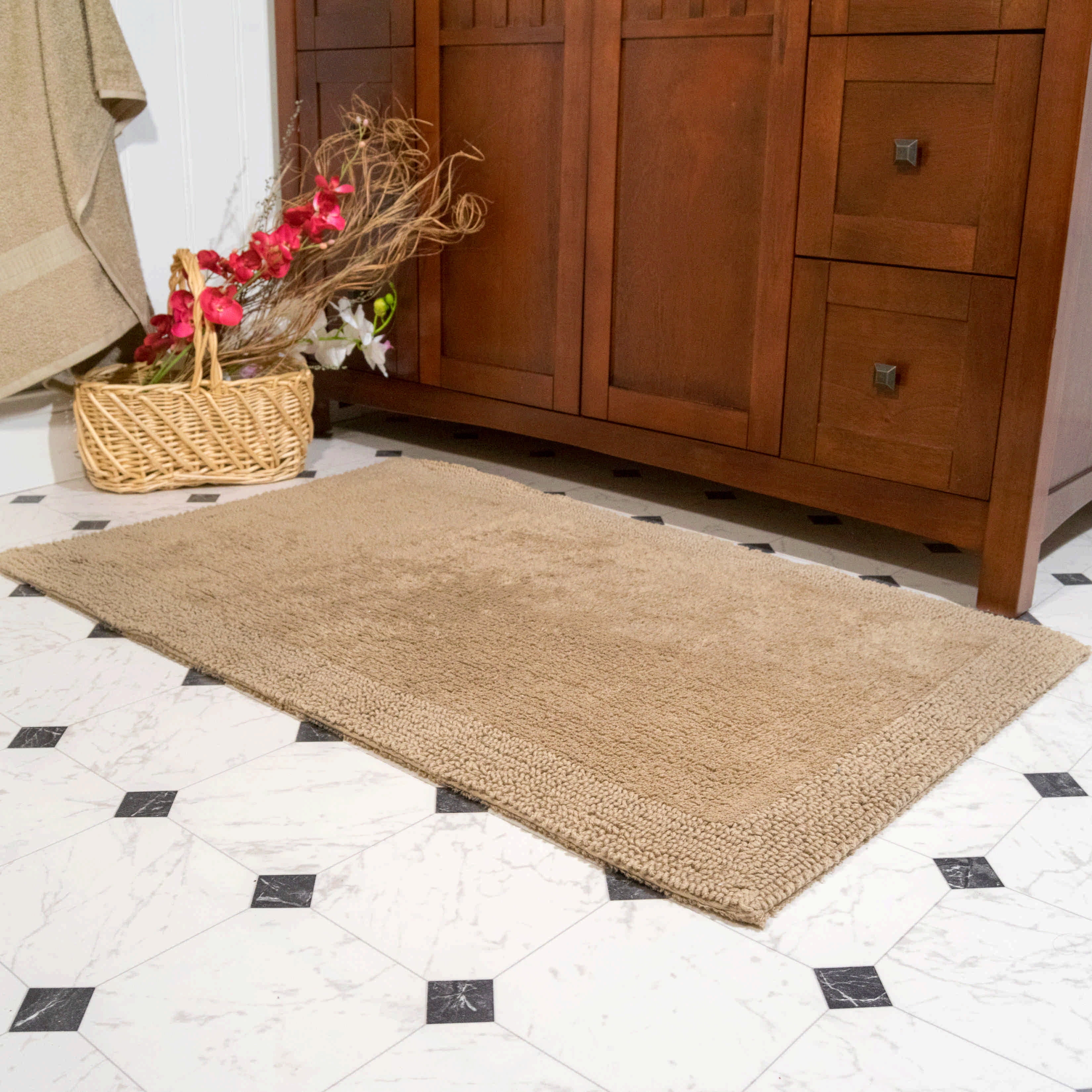 Chesapeake Bella Napoli 2pc Linen Bath Rug Set (21"x34" & 24"x40 ...