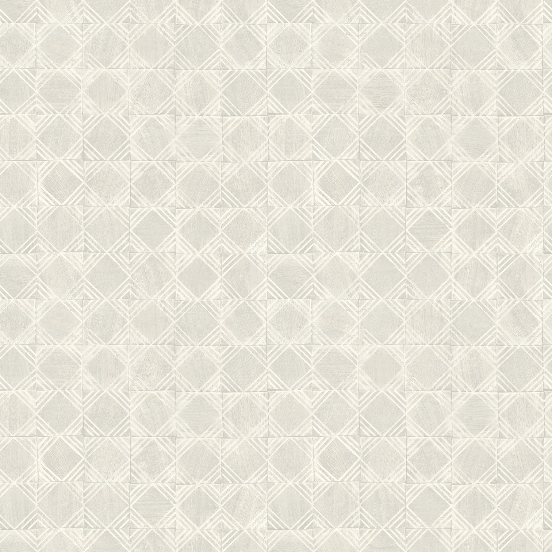 Chesapeake Button Block Light Grey Geometric Wallpaper, 20.5-in by 33 ...