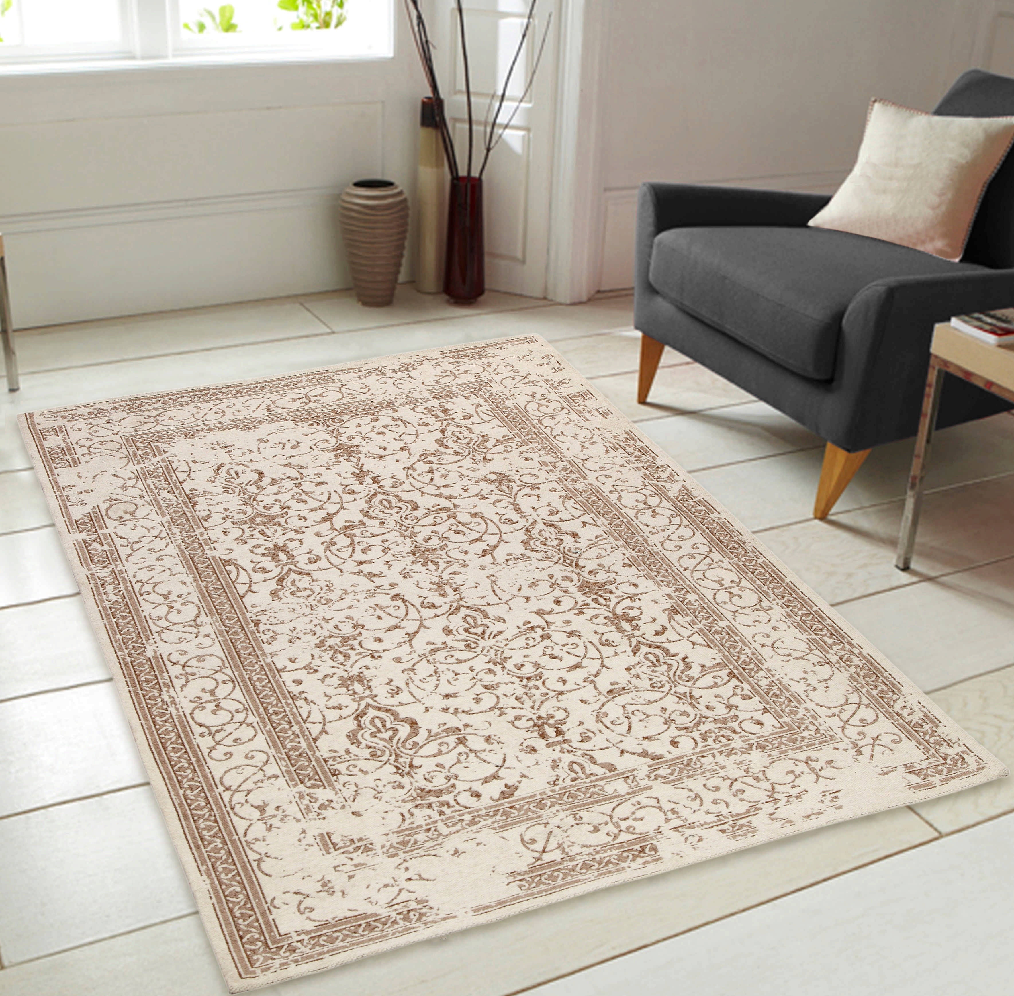 Chesapeake Chenille Irina Pattern Vintage Area Rug (7'3"x9'3 ...