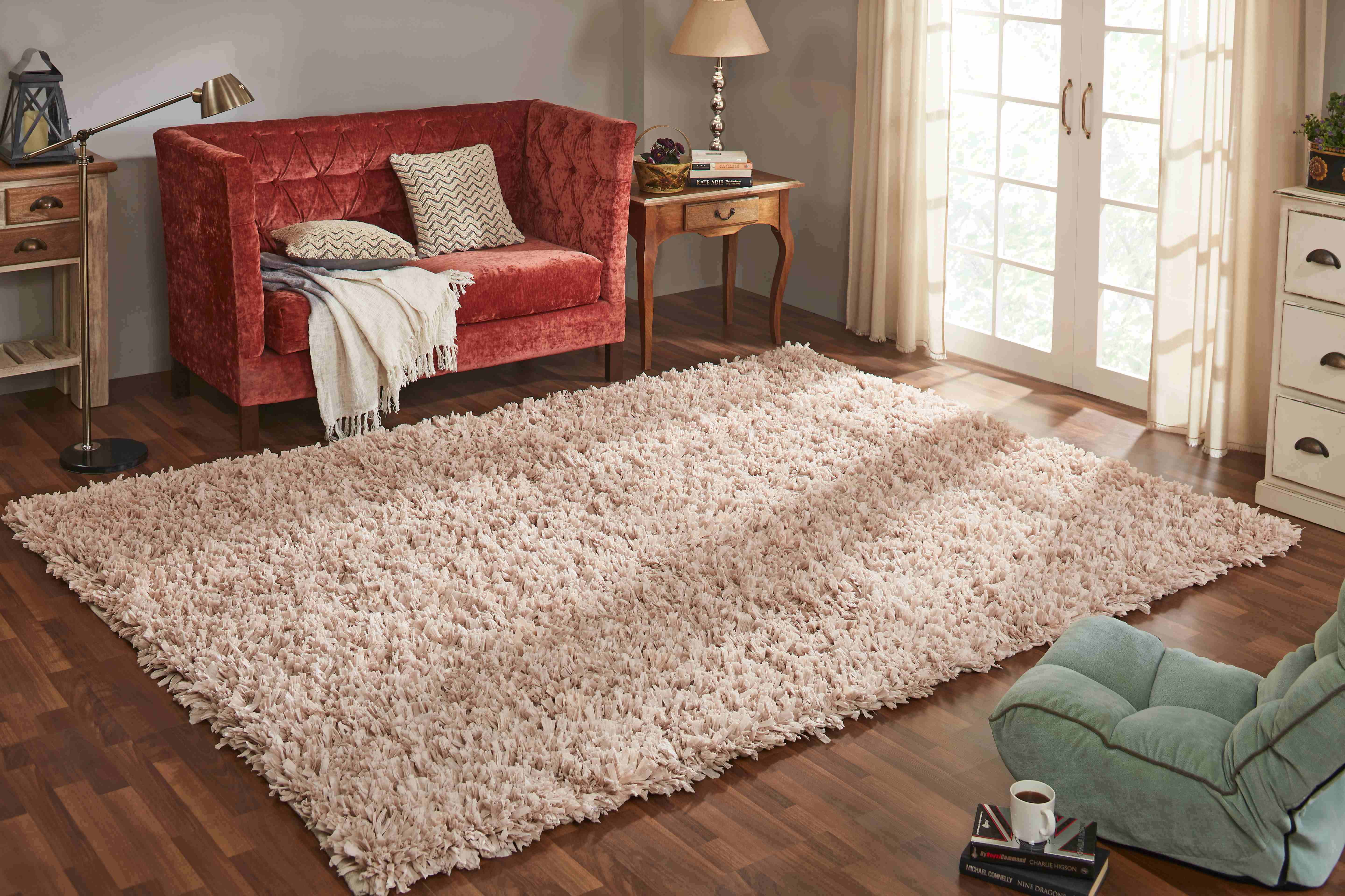 Chesapeake Comfy Shag Taupe Area Rug (7' 3" x 9' 3") - Walmart.com