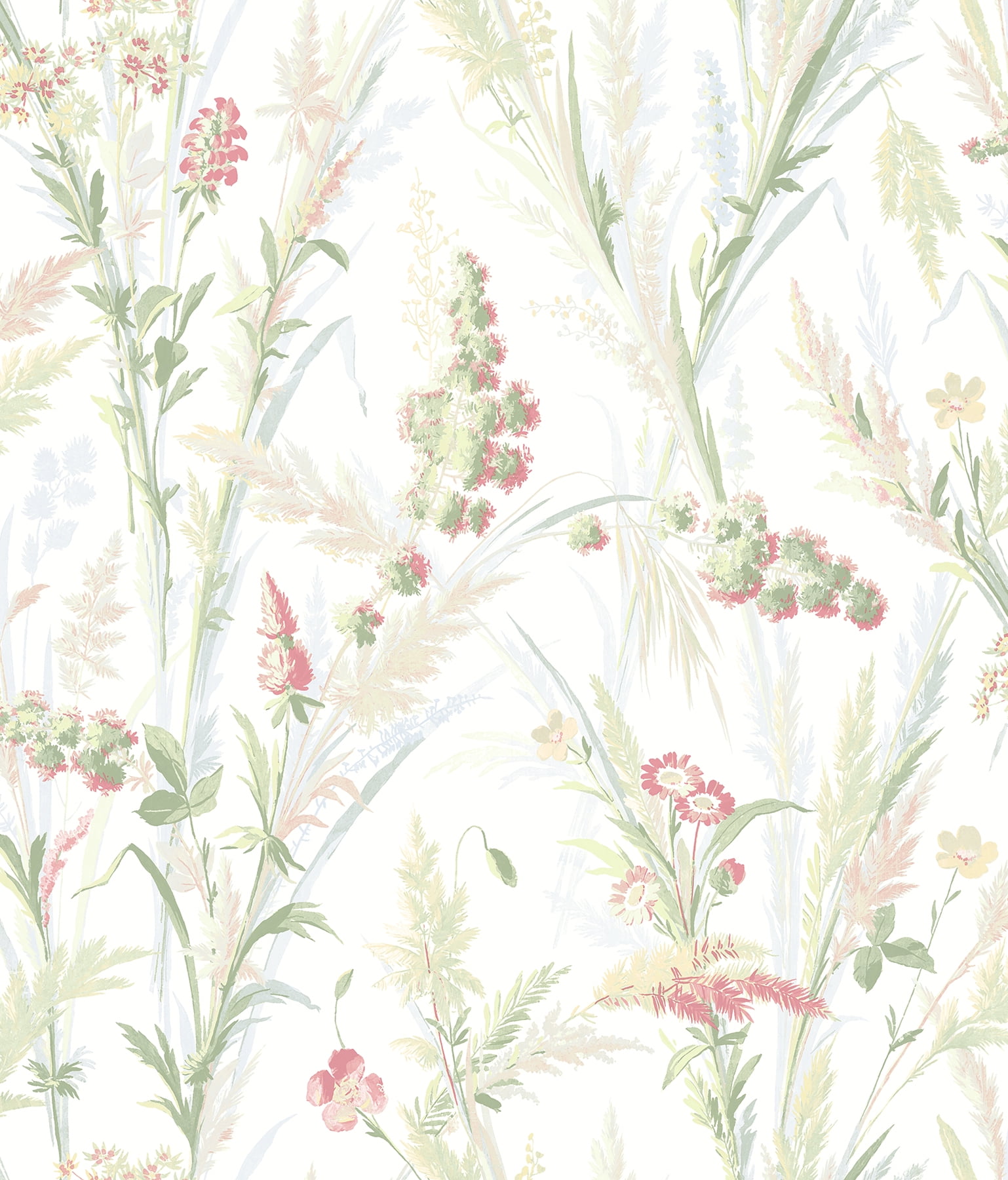 Chesapeake Hillaire Green Meadow Wallpaper, 20.5-in by 33-ft, 56.38 sq ...