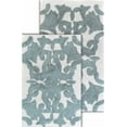 Chesapeake Iron Gate 2pc White & Grey Scroll Bath Rug Set (20"x32" & 23 ...