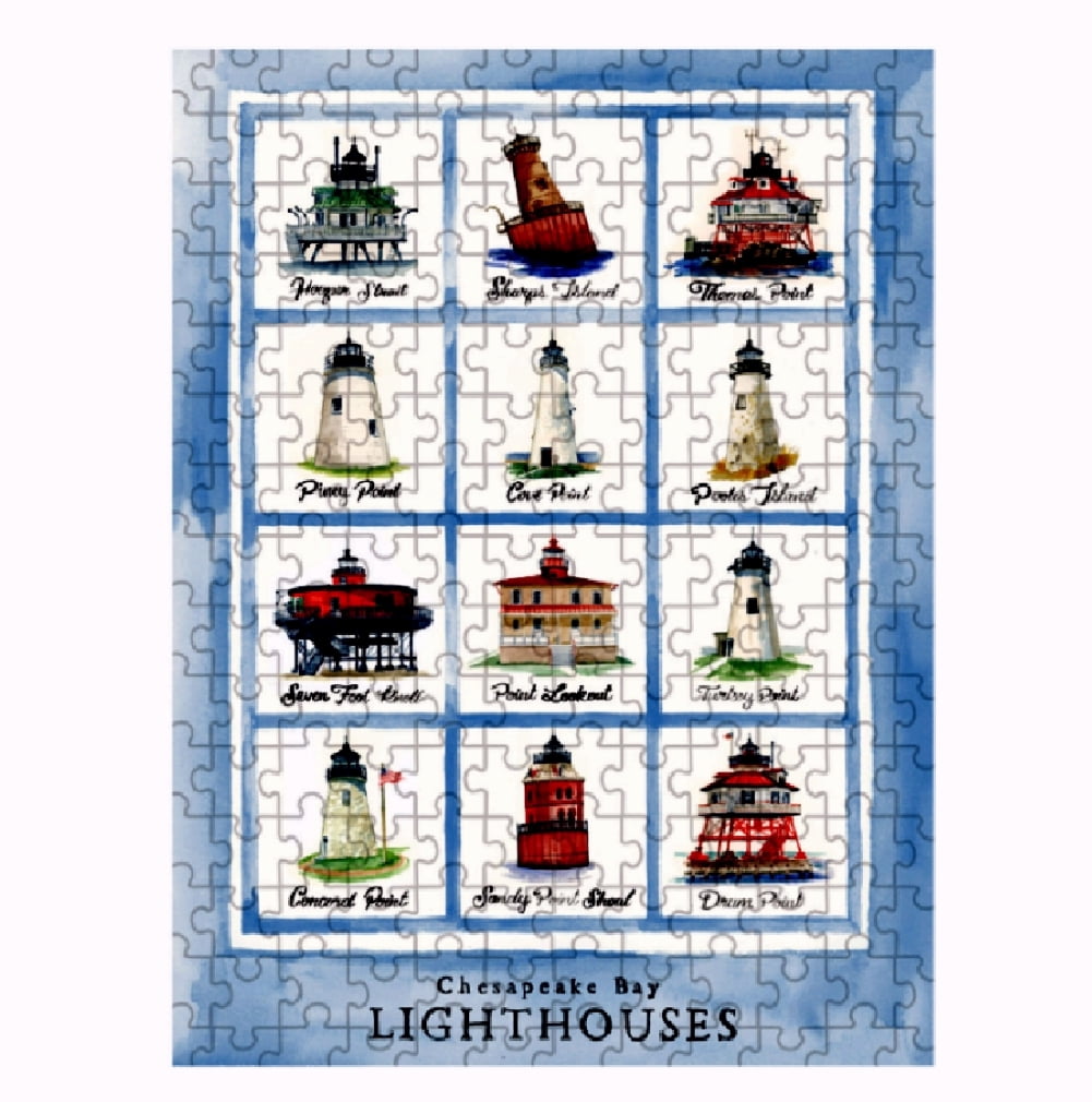 Chesapeake Lighthouses 500 Piece Jigsaw Puzzle - Walmart.com