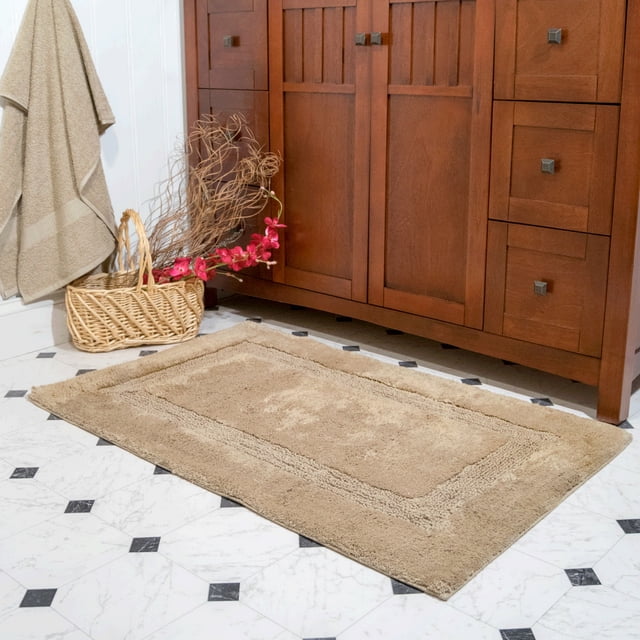Chesapeake Olympia 2pc Linen Bath Rug Set (21"x34" & 24"x40") - Walmart.com