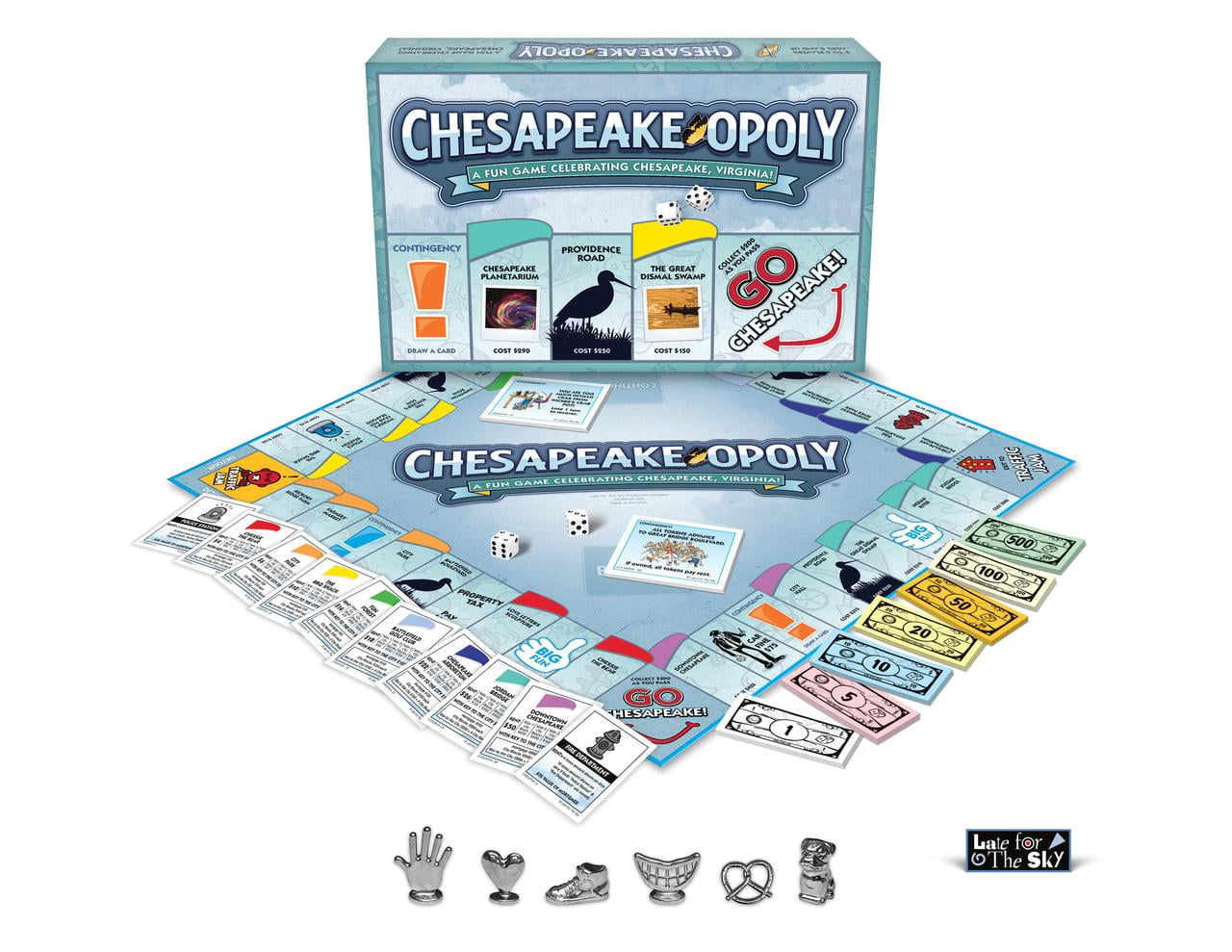 Late for the Sky Kids and Adult Chesapeake Opoly Board Game - Walmart.com