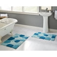 Chesapeake Pebbles 2 pc Arctic Blue Bath Rug Set (21"x34" & 24"x40 ...