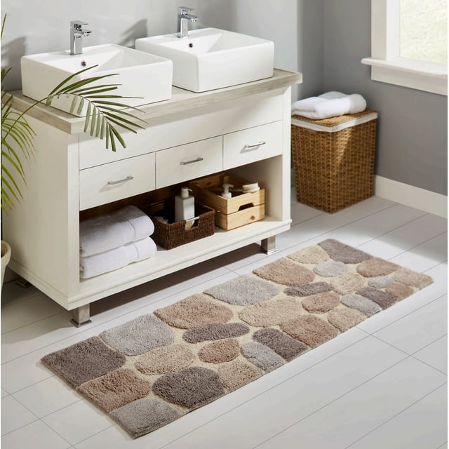 Chesapeake Pebbles Amethyst Bath Runner (24"x60") - Walmart.com