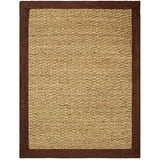 Chesapeake Seagrass Area Rug with Chocolate border (40"x60") - Walmart.com
