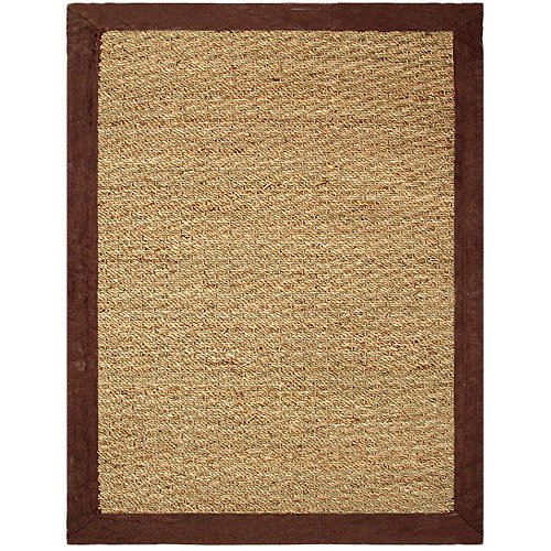 Chesapeake Seagrass Area Rug with Chocolate border (40"x60") - Walmart.com