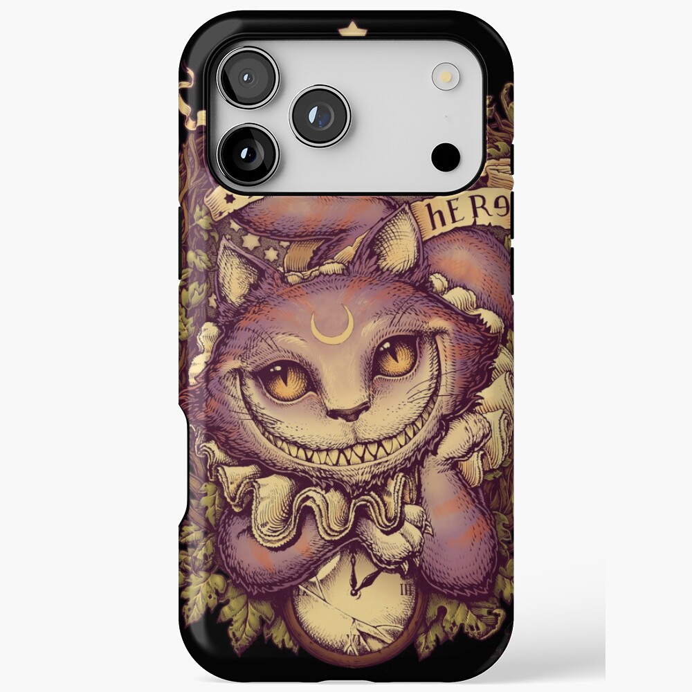 Cheshire Cat Whimsical Grin Art Phone Case iPhone Case 17 16 15 14 13 ...