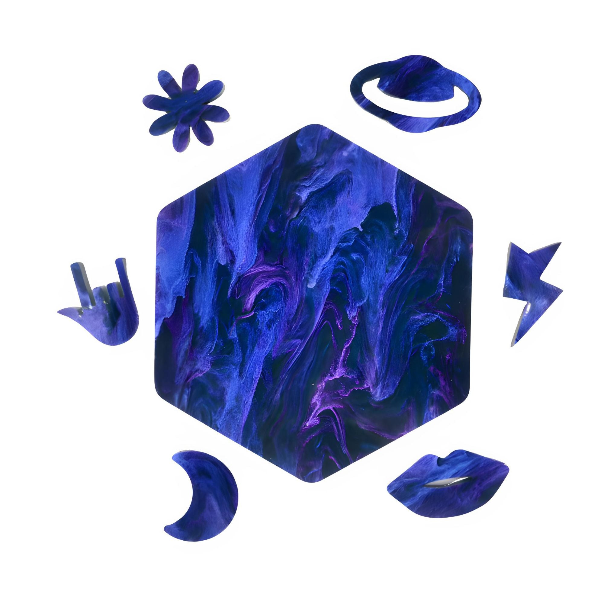 Cheshire Madness Shimmer Marble Pattern Cast Acrylic Sheet - 1/8 in ...